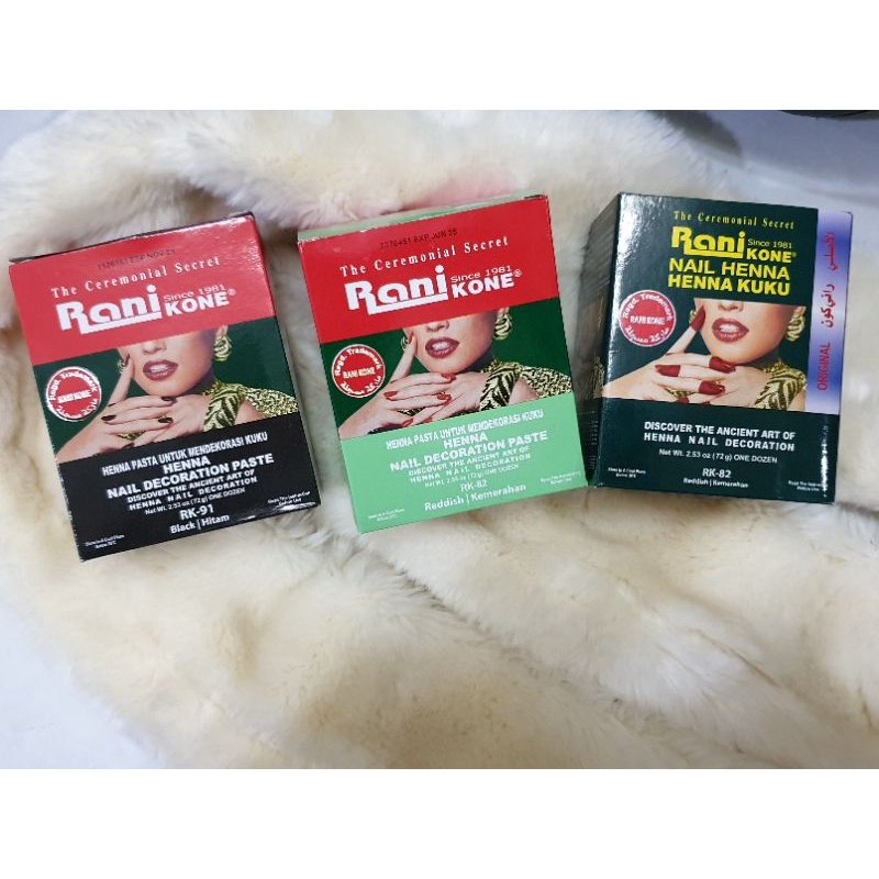 Jual HENNA KUKU KECIL RANI ALL VARIAN (حلال) HALAL 6 gr | Shopee Indonesia