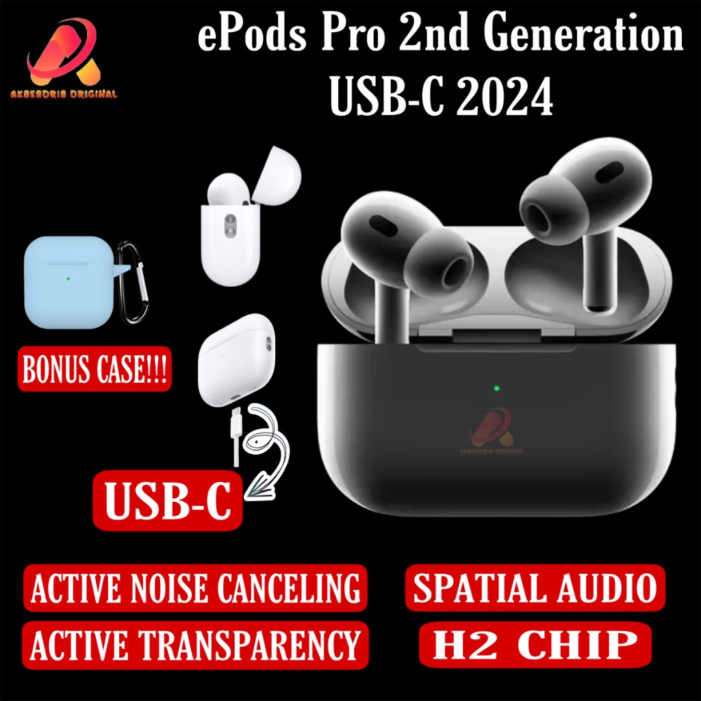 Jual Thepods Pro 2nd Generation Pro 2 2024 Usb C With H2 Chip