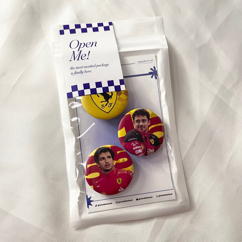 Jual [READY STOCK] Pin Button F1 | Scuderia Ferrari Charles Leclerc ...