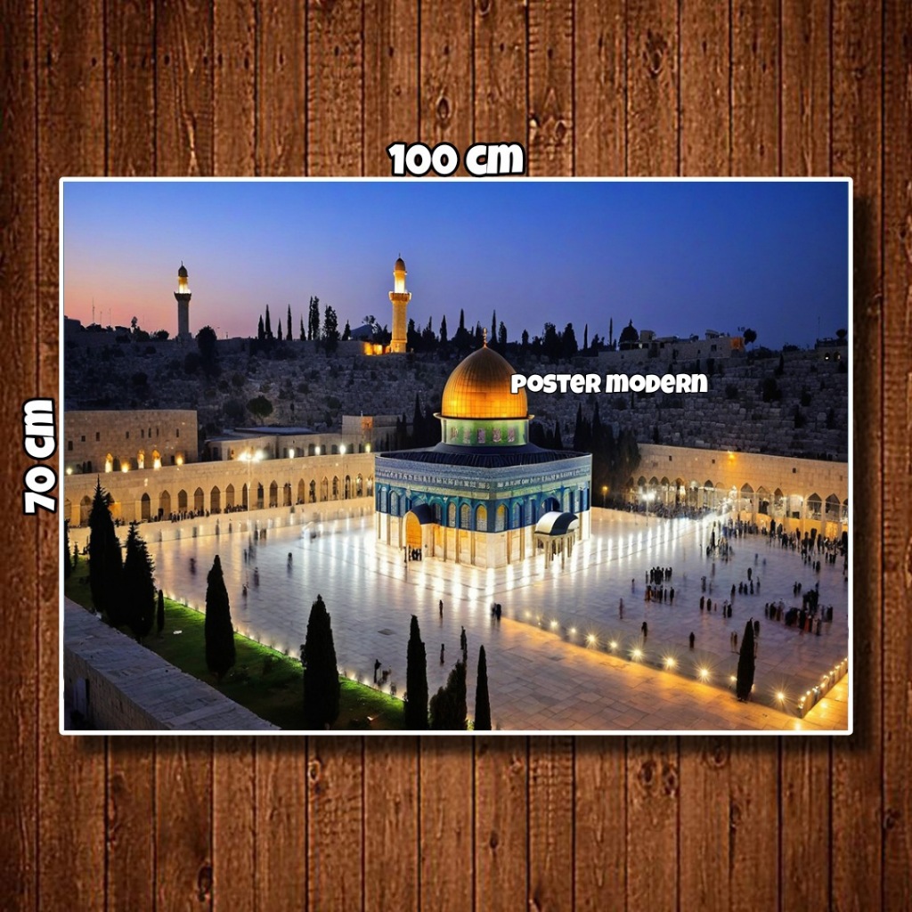 Jual LUKISAN CETAK POSTER MASJID AL AQSA UKURAN JUMBO Code 76 ...