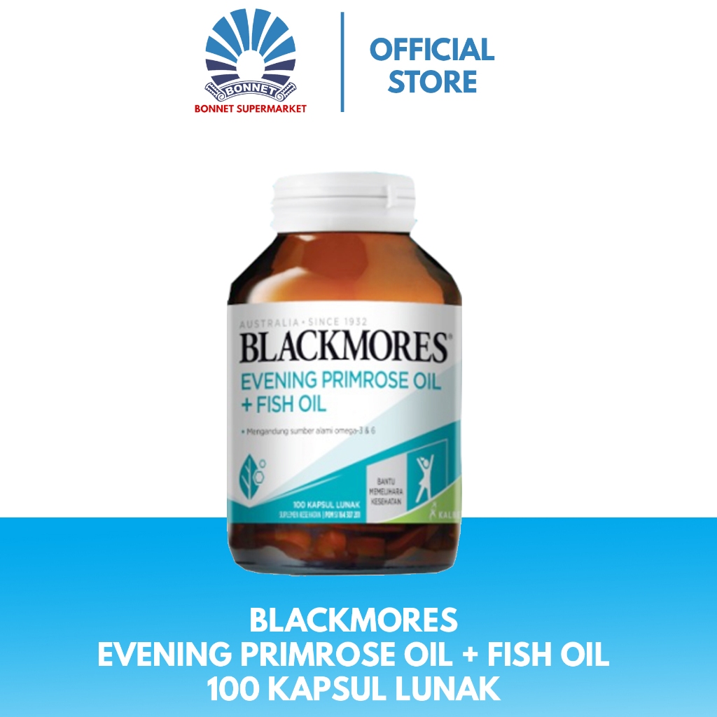 Jual Blackmores Evening Primrose Oil + Fish Oil 100 Kapsul Lunak ...