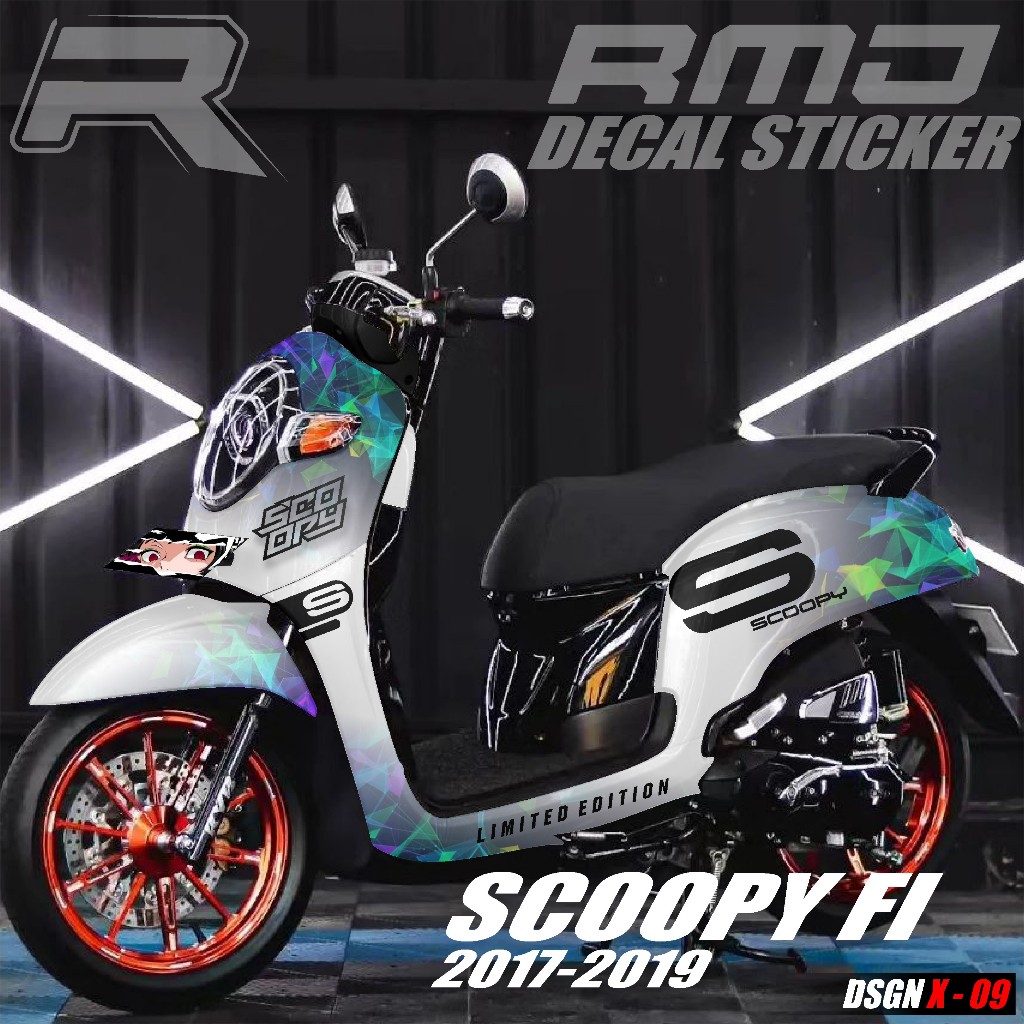 Jual (COD) TERBARU Decal Sticker Motor Scoopy Fi 2017 2018 2019 2020 ...