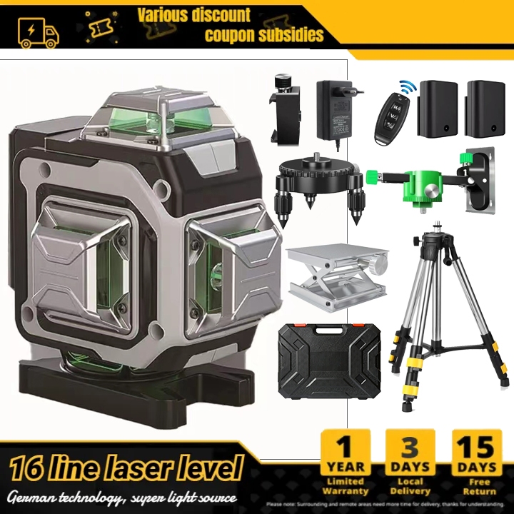 Jual Laser Level 2 12 16 Lines Green Line Self Leveling 360 Horizontal