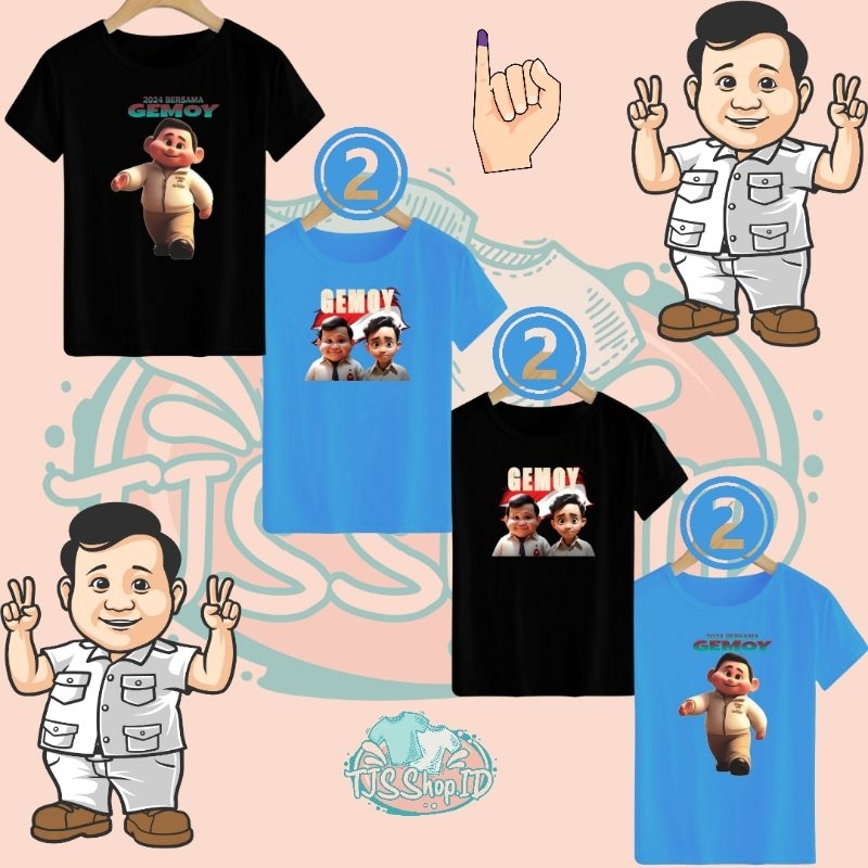 Jual Kaos Prabowo Gemoy Anak / Baju Gemoy Prabowo Gibran / Kaos AI ... Jual Kaos Prabowo Gemoy Anak / Baju Gemoy Prabowo Gibran / Kaos AI ...