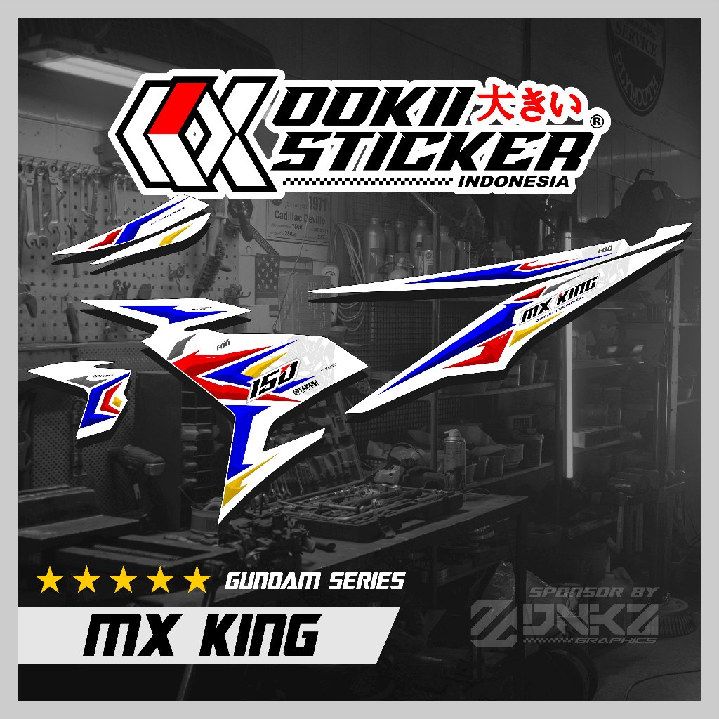 Jual Stiker MX King 150 Decal Striping MX King 150 Premium Racing ...