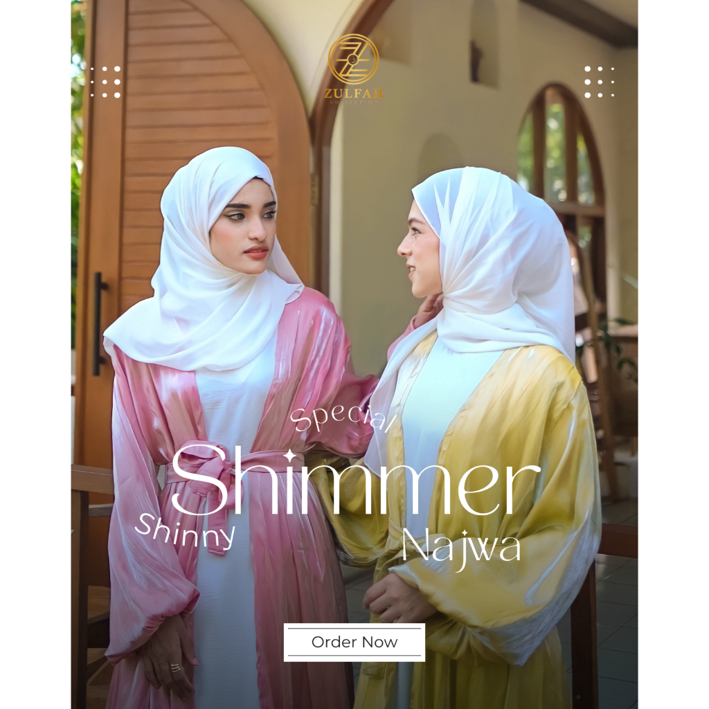 Jual Abaya Set Outer Inner Shimmer Dress Maxi Arab Saudi Bordir Zephy ...