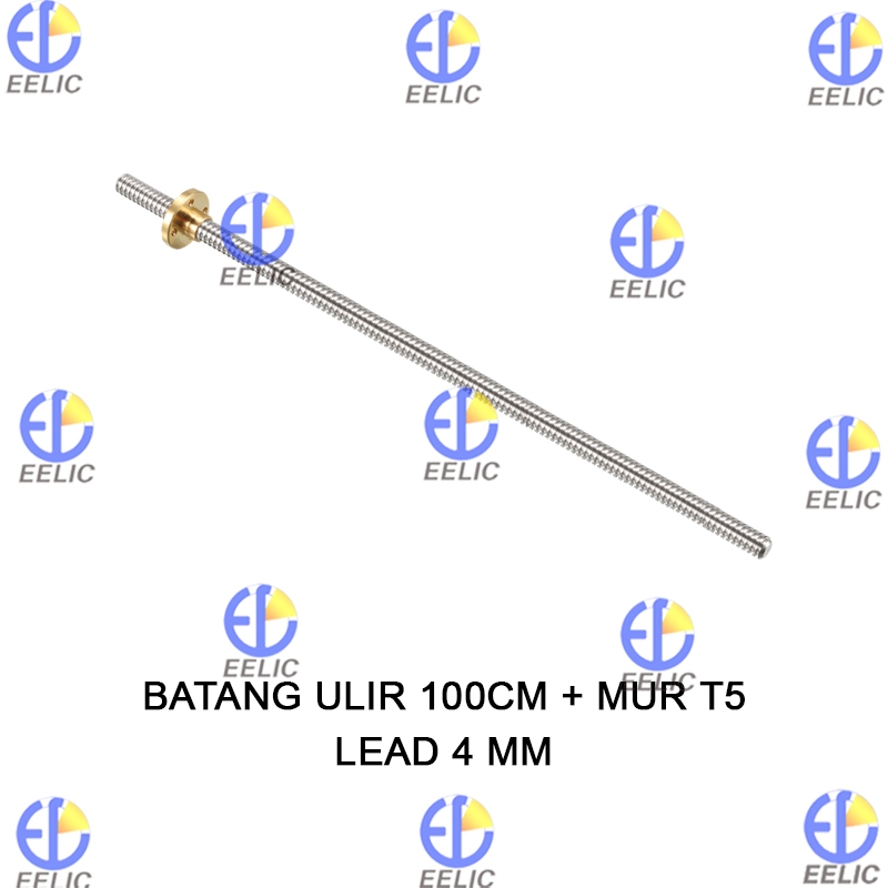 Jual EELIC SEP-MURT5X100CM Linear Screw Rod T5-1 Lead 4mm Mix Sekrup ...