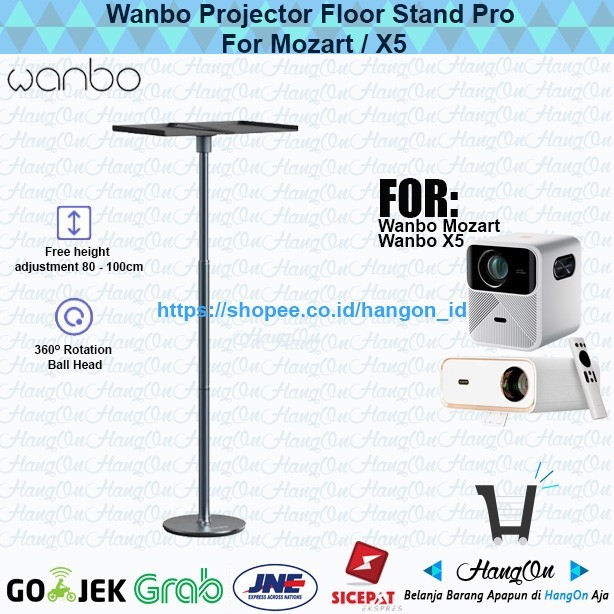 Jual Wanbo Projector Floor Stand Pro For Mozart / X5 Proyektor 80 ...