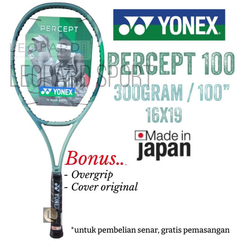 Jual Raket Tenis Yonex PERCEPT 100 300 gram Olive Green / Tennis Racket ...