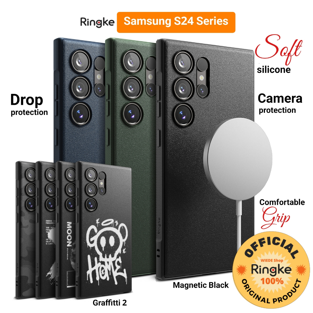 Jual Case Samsung Galaxy S24 Ultra S24 Plus S24 5G RINGKE Onyx Softcase ...