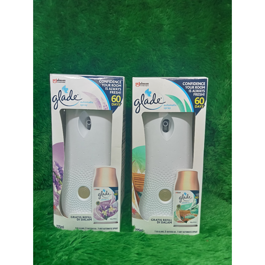 Jual GLADE AUTOMATIC SPRAY AIR FRESHENER DEVICE + REFILL PENGHARUM RUANGAN OTOMATIS 146 gr / 225 ...