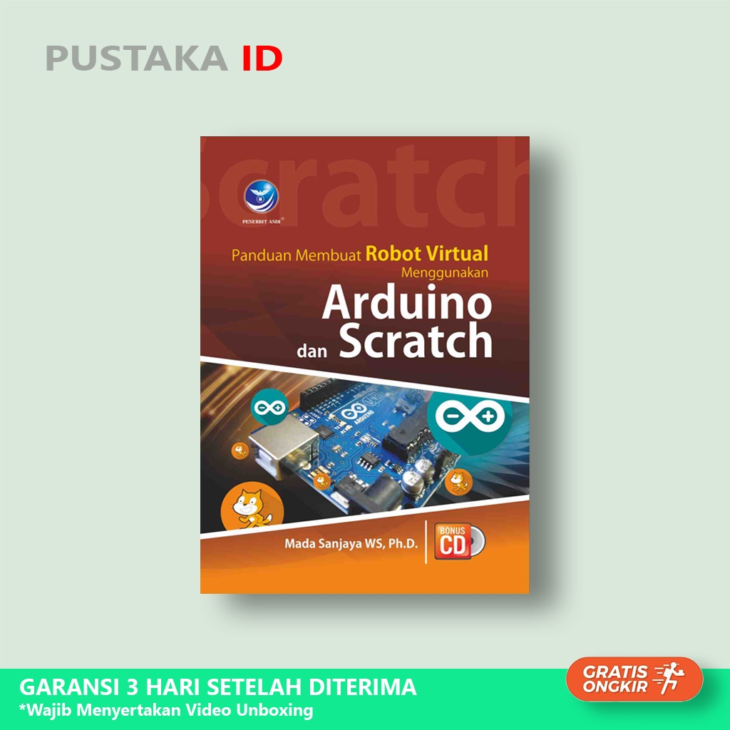 Jual Buku Panduan Membuat Robot Virtual Menggunakan Arduino Dan Scratch + cd - Original | Shopee ...