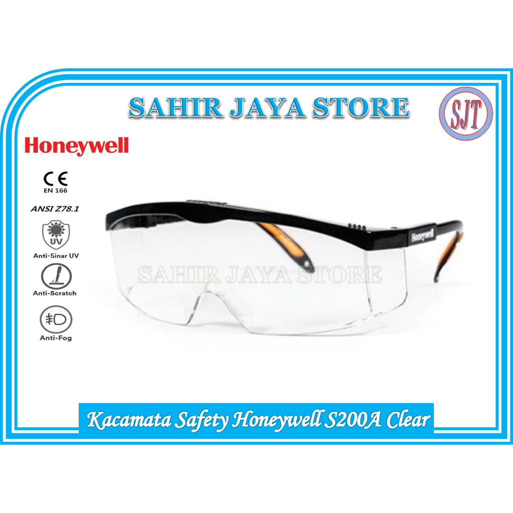 Jual Kacamata Safety Honeywell S200A Clear Lens Anti-Fog Safety Glass ...