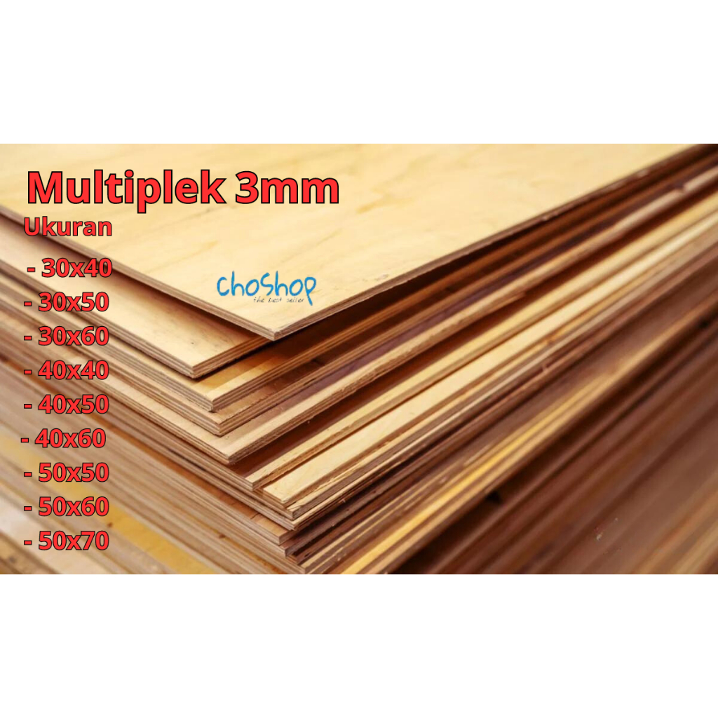 Jual TRIPLEK / MULTIPLEK TEBAL 3MM | Shopee Indonesia
