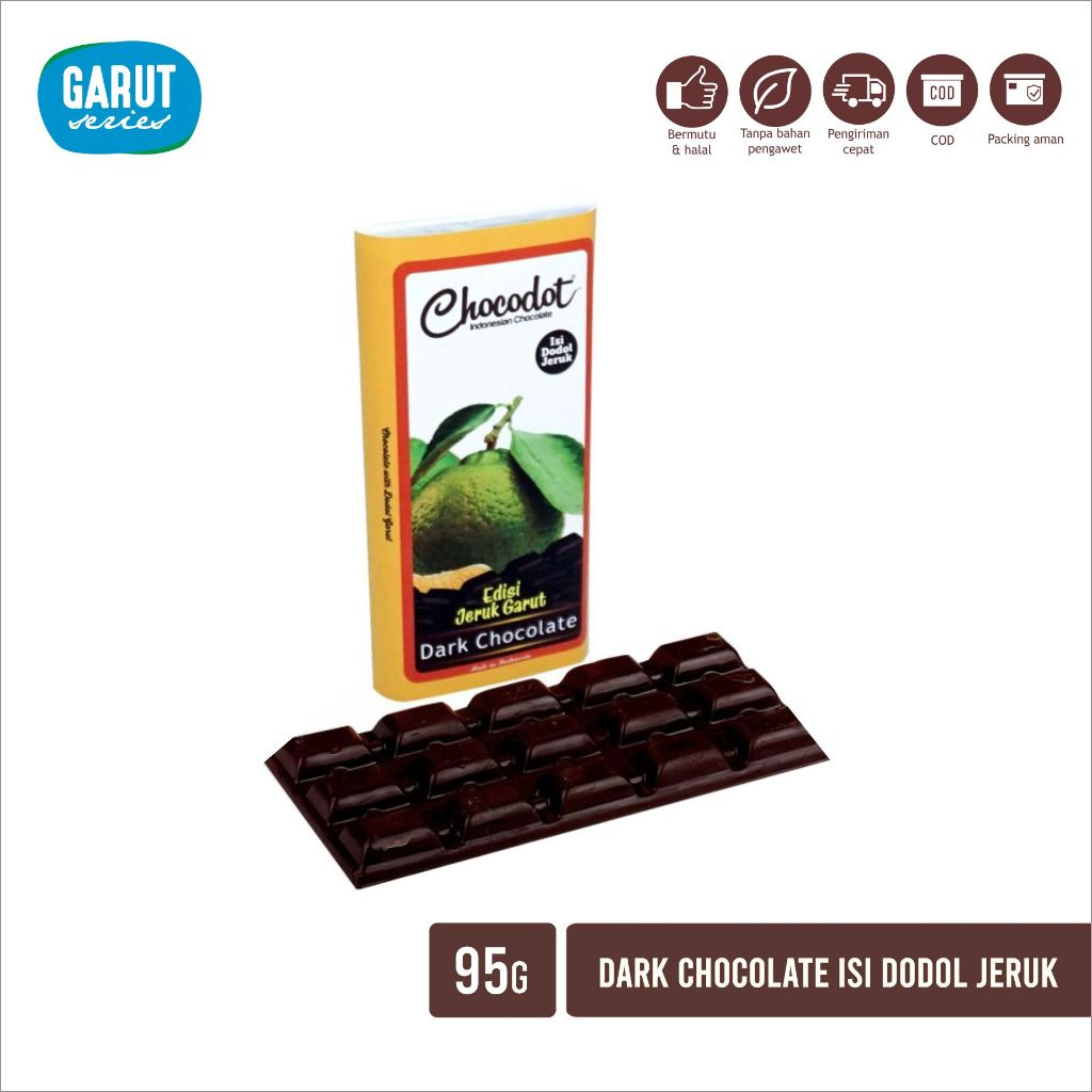 Jual Coklat Chocodot Gunung Series Jeruk Garut 95g | Shopee Indonesia