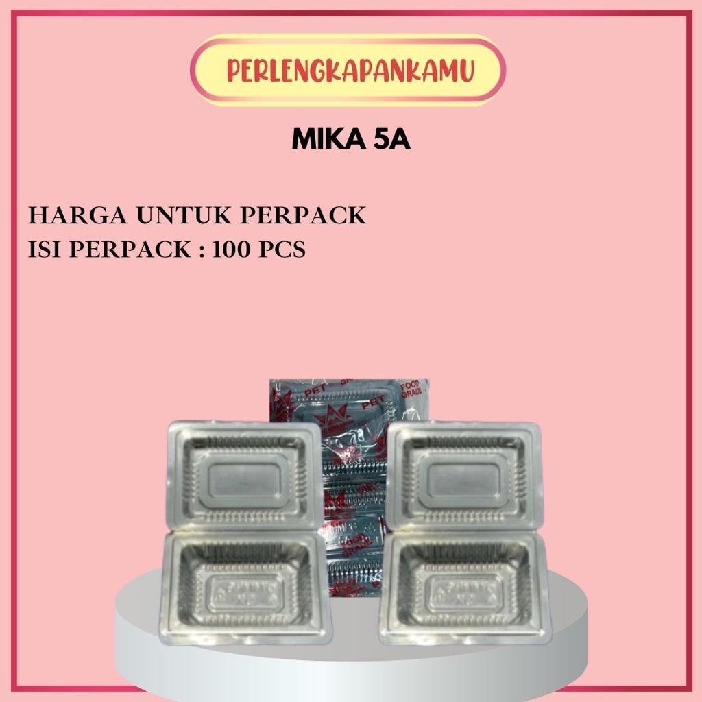 Jual Plastik Mika Kue Ukuran 5A Isi 100pcs / Mika Kotak Makanan / Box ...