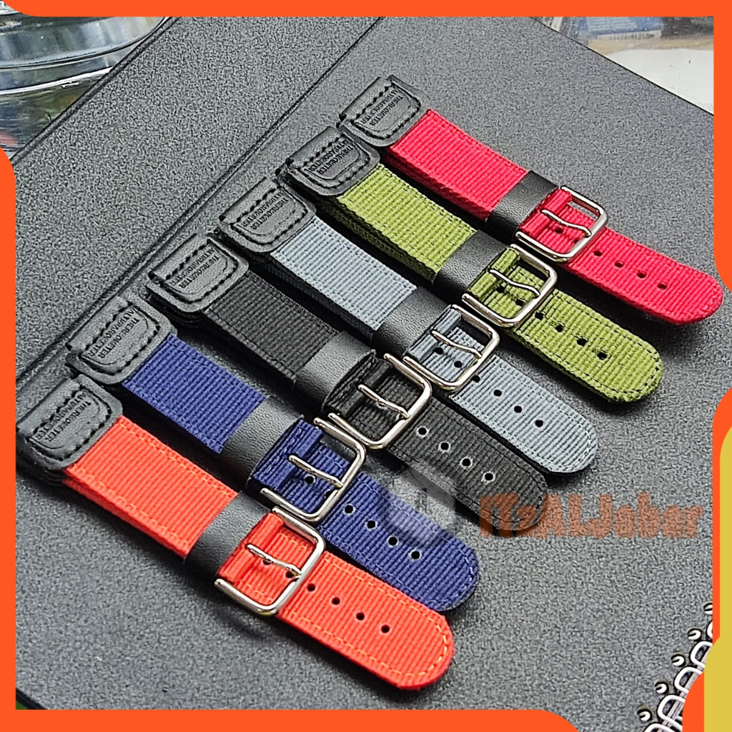 Jual Tali jam tangan Canvas 18mm AE-1000 AE-1300 SGW-400 Strap Canvas ...