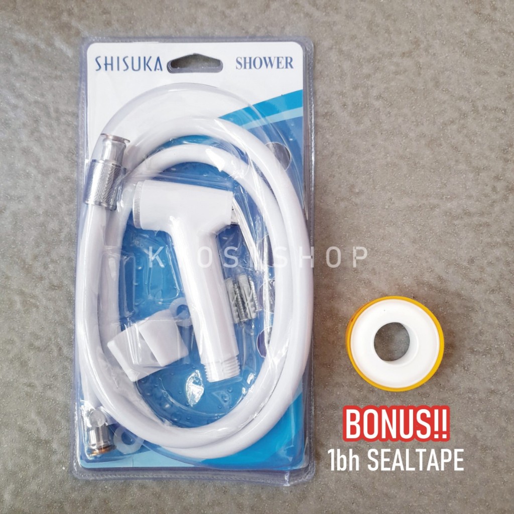 Jual SHISUKA Jet Shower Kloset Toilet Closet Cebok WC Semprotan Duduk BONUS SEALTAPE | Shopee ...