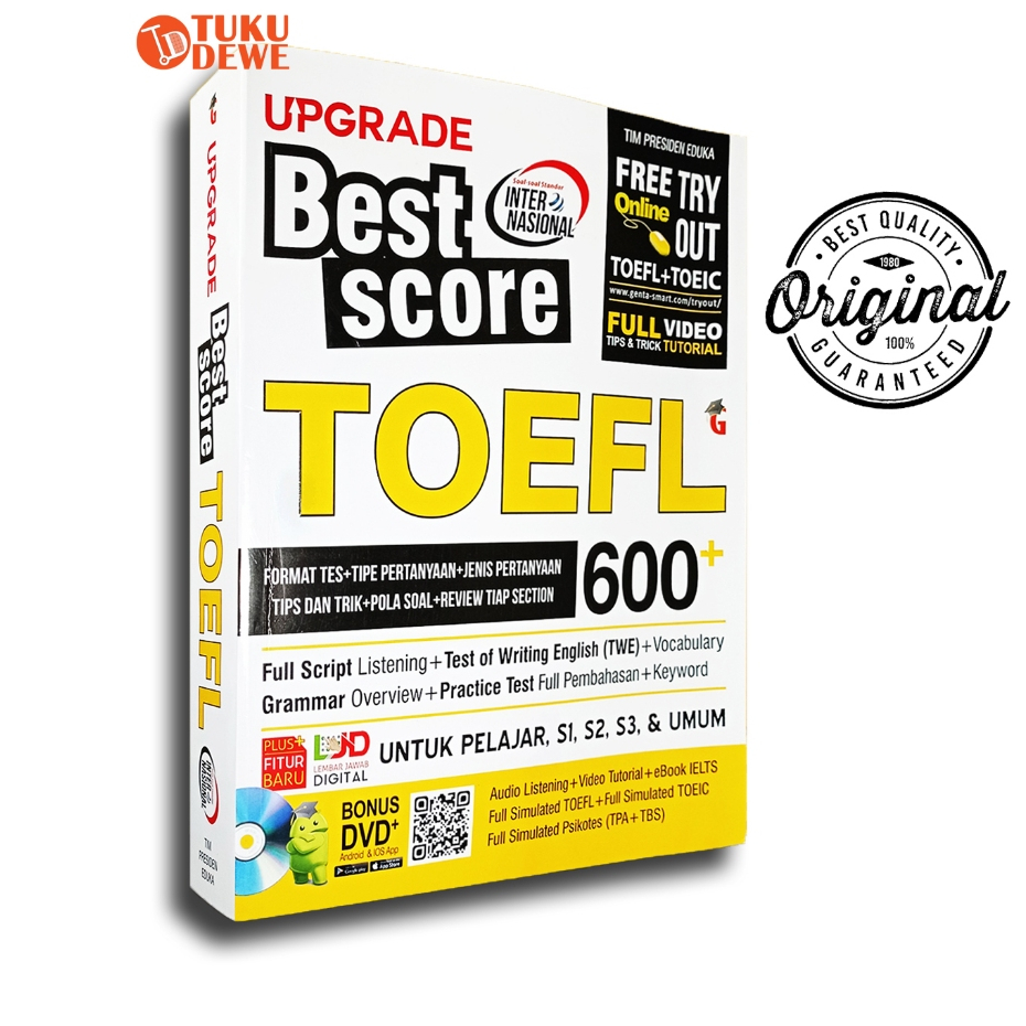 Jual Buku Tes Toefl Toeic - Upgrade Best Score Toefl 600+ | Shopee ...