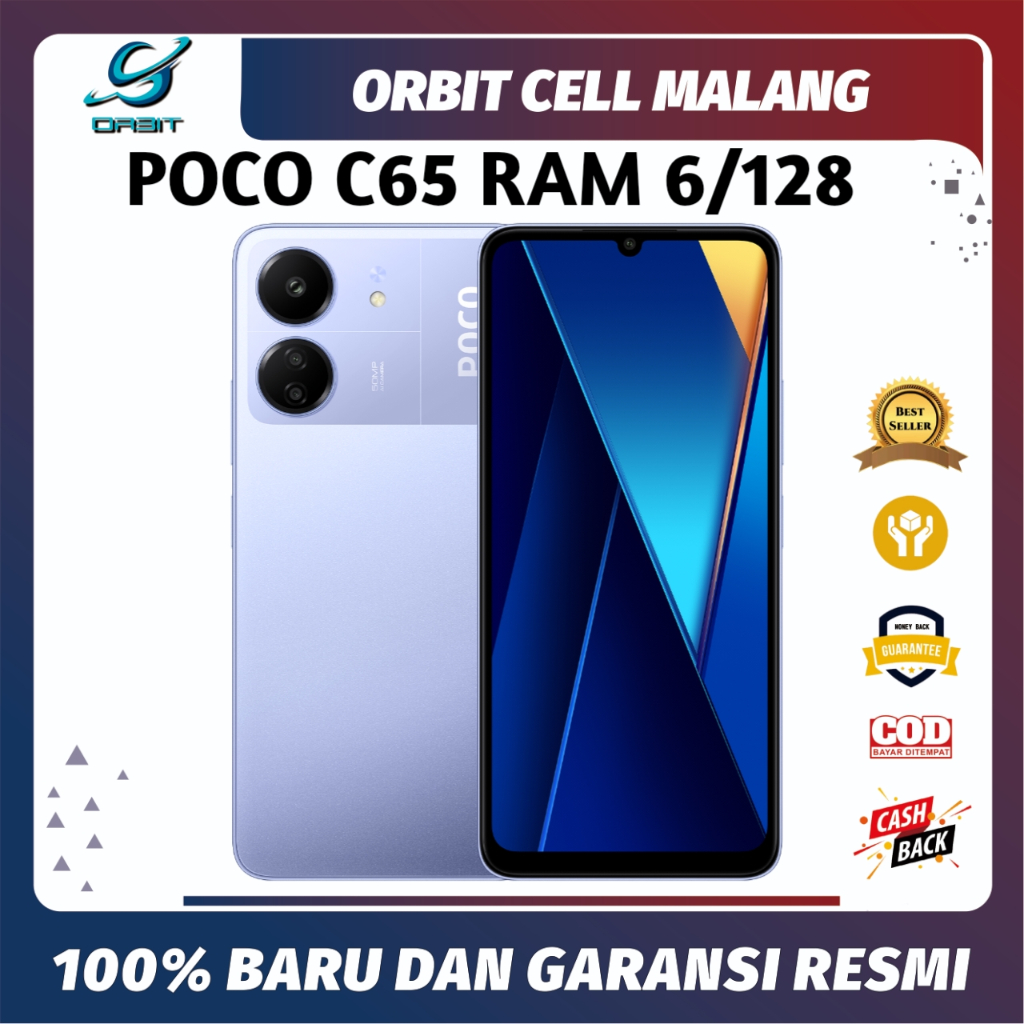 Jual Xiaomi Poco C65 Ram 6/128 Garansi Resmi | Shopee Indonesia