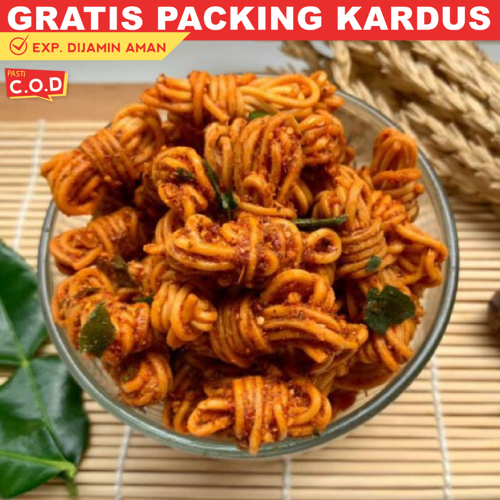 Jual MIE GULUNG 125 gram mie uwel pedas daun jeruk milung mie lilit ...
