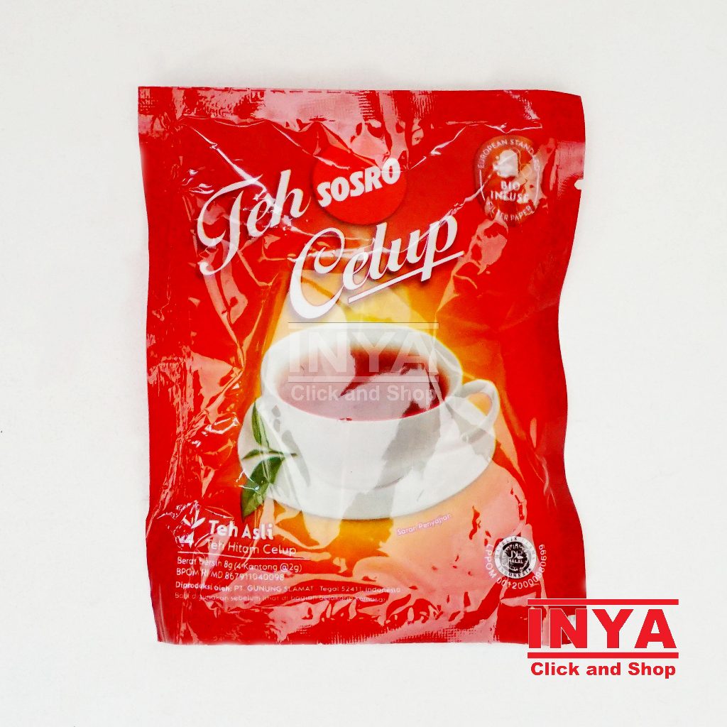 Jual Teh Sosro Celup Teh Asli 2g/4 Kantong Sachet - Teh Hitam Celup ...