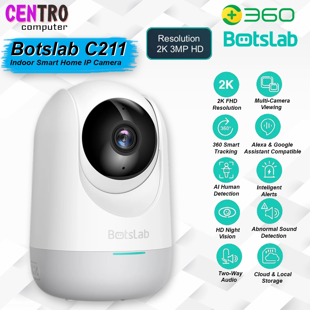 Jual Botslab C211 2K 3Mp IP Camera CCTV Two-way Audio Night Vision | Shopee Indonesia