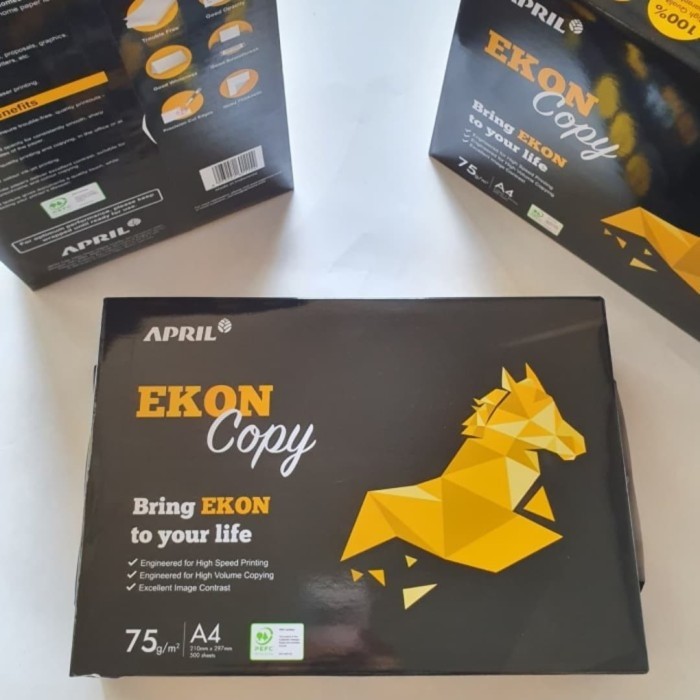 Jual Kertas HVS A4 75gram EKON/Kertas Fotocopy A475gr EKON/Office Paper ...