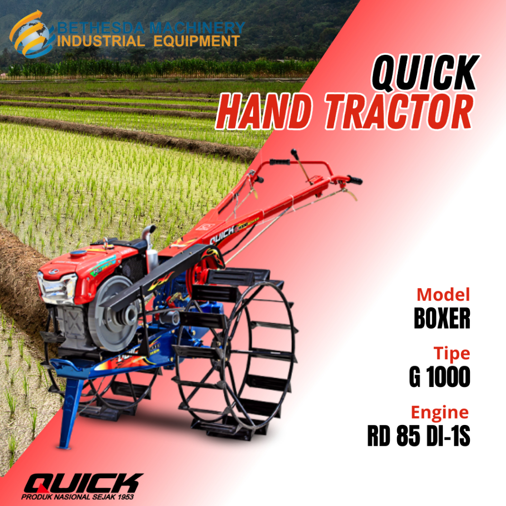 Jual Mesin Bajak Tanah QUICK G 1000 BOXER Engine RD85DI-1S | Shopee ...