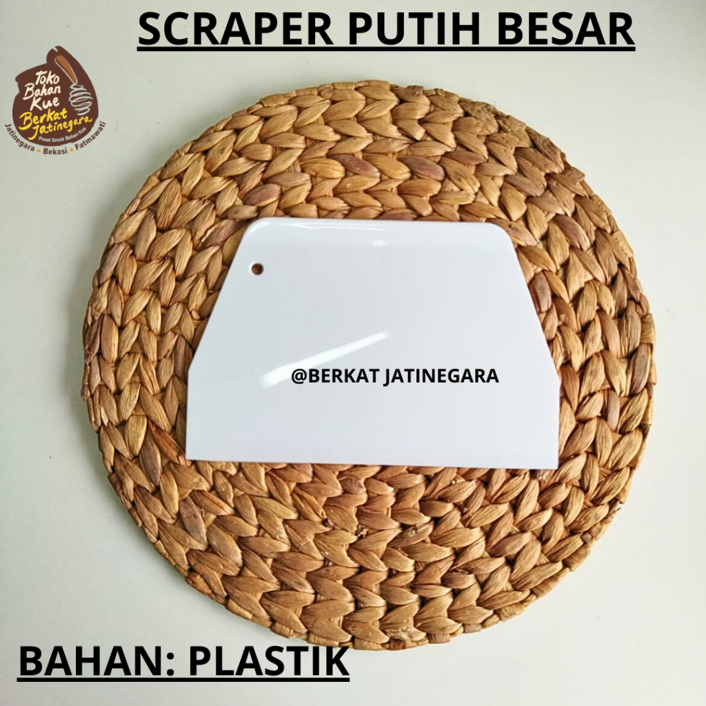Jual SCRAPER PUTIH PLASTIK / PERATA BUTTER CREAM | Shopee Indonesia