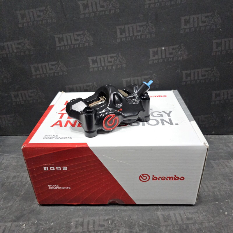 Jual Kaliper Brembo Radial Monoblok Caferacer 4P 484 Black 100mm Original | Shopee Indonesia