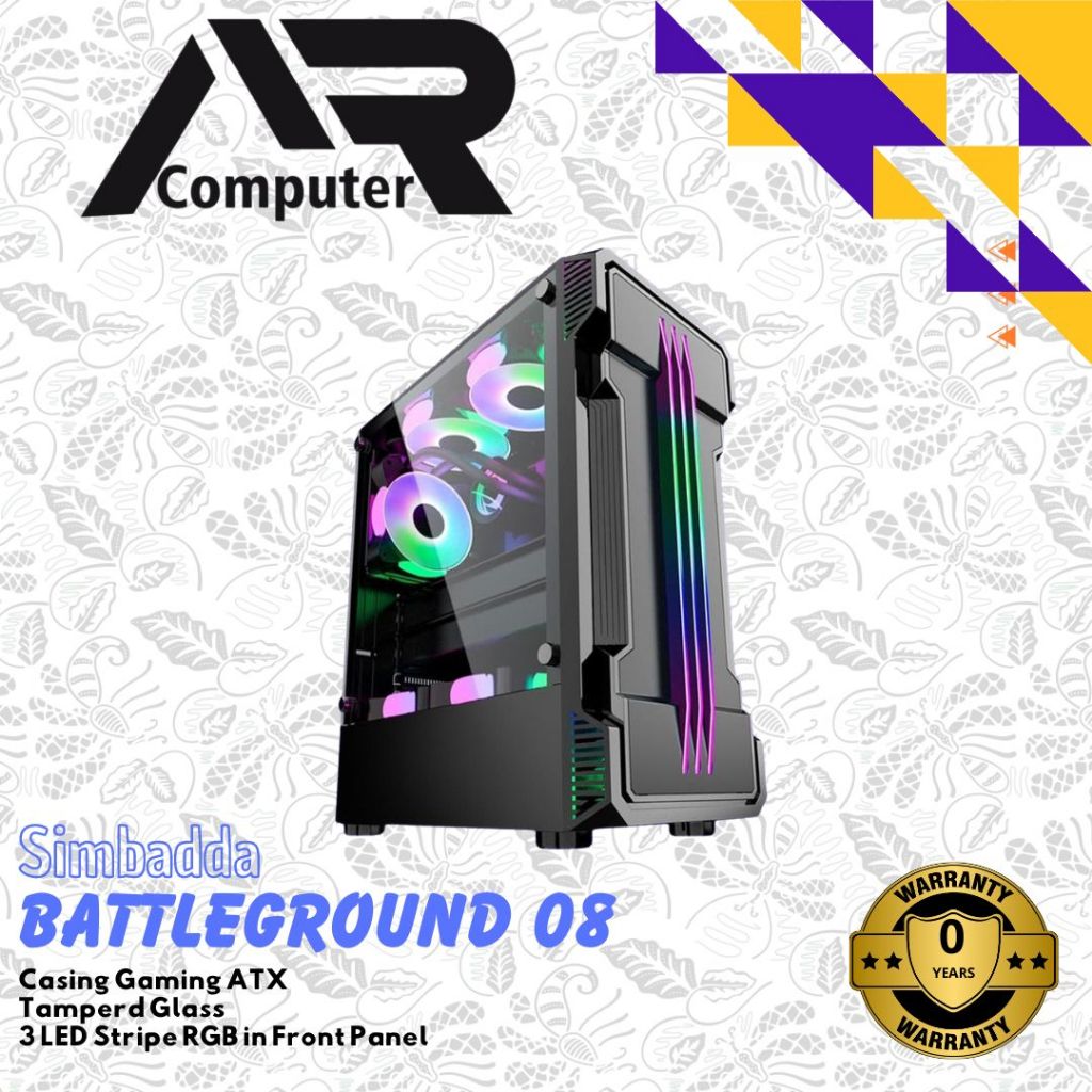 Jual CASING GAMING SIMBADA SIMBADDA BATTLEGROUND 08 BG 08 ATX Temper ...