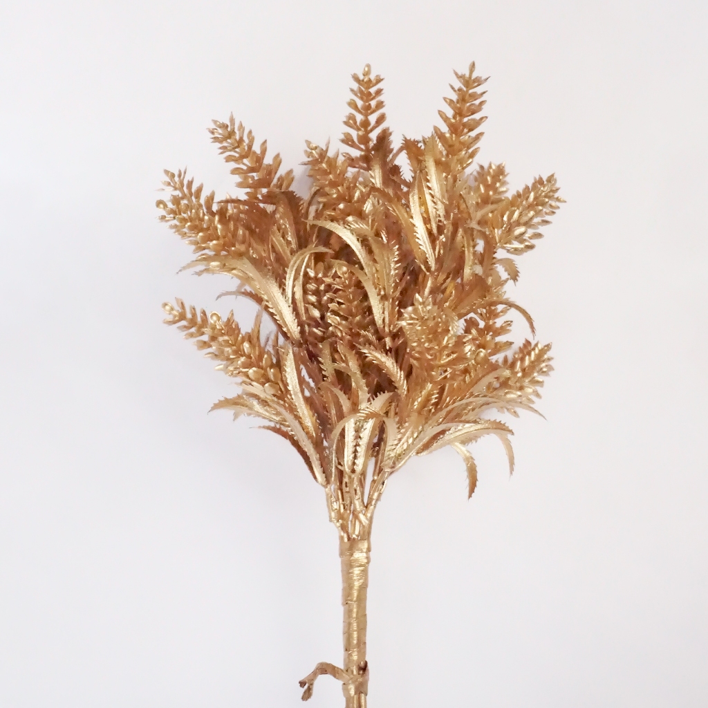 Jual Bunga Pine Cone Tree Bunch Glf Gold Hias Artificial Emas Dekorasi ...