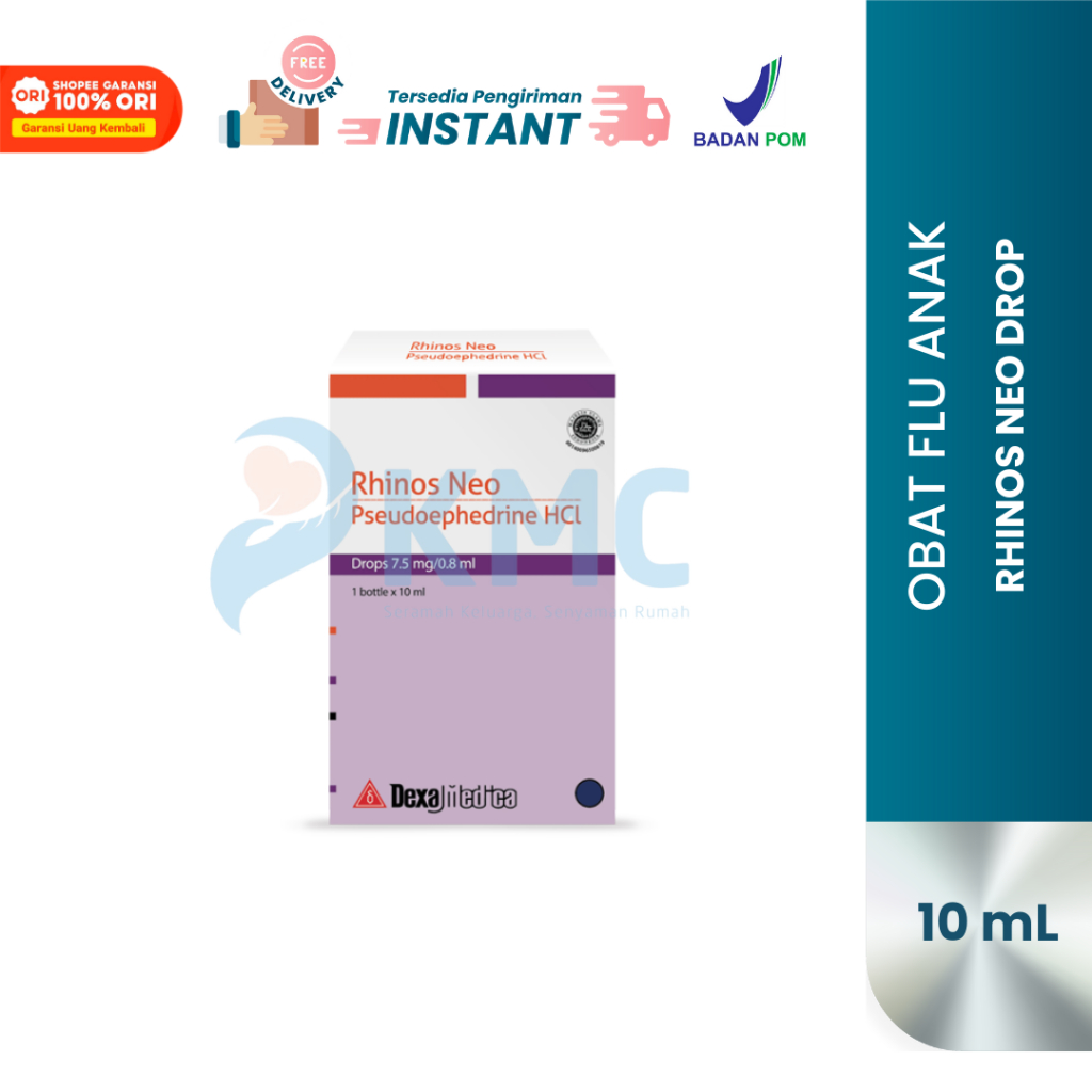 Jual Rhinos Neo Drop 10ml - Rhinos Junior Syrup 60ml Pereda Flu Anak ...