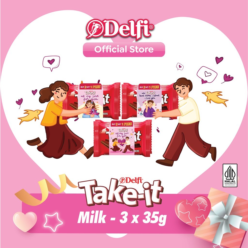 Jual [Special Valentine] Delfi Take-It Buy 2 Get 1 Free | Shopee Indonesia