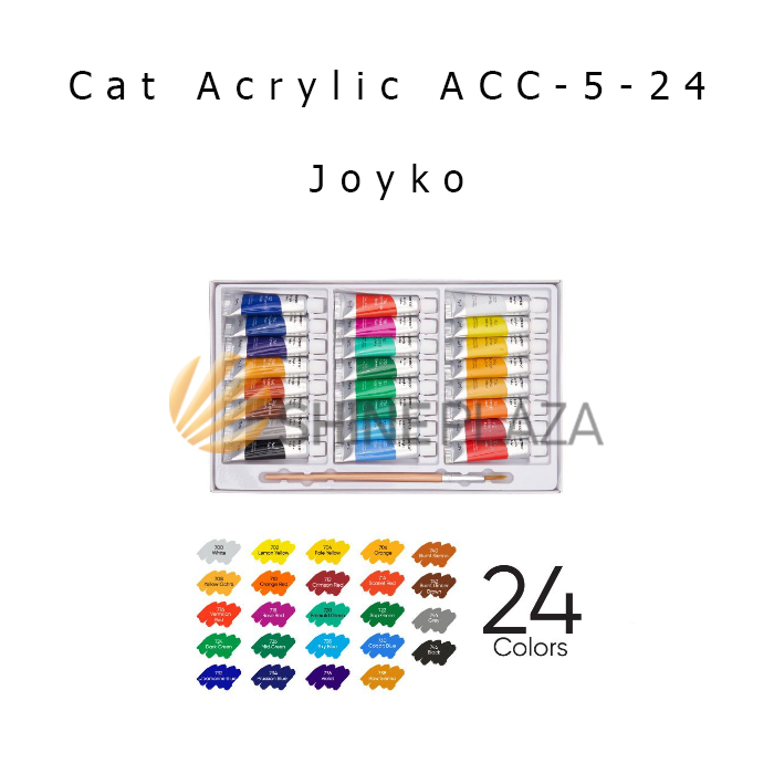 Jual Cat Acrylic Joyko 24 Warna ACC-5-24 - Cat Akrilik Joyko 24 Color ...