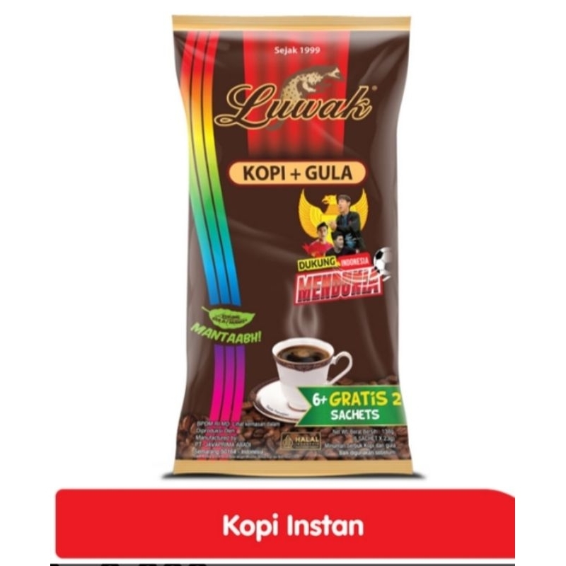 Jual Kopi Luwak Plus Gula Black Coffee Bag (5+2) x23gr Kopi Luwak kopi ...