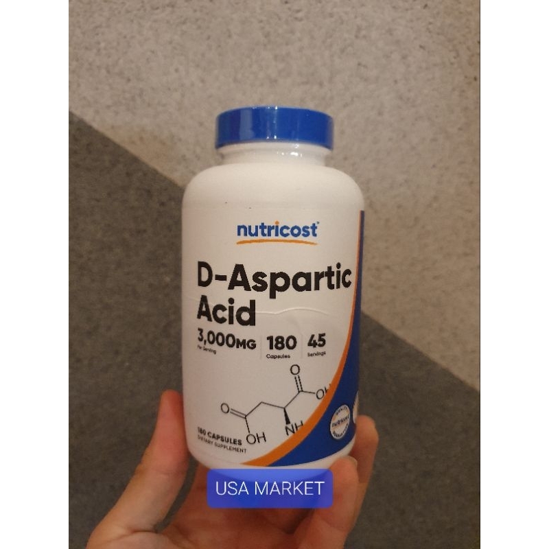 Jual Nutricost D Aspartic Acid DAA 3000 mg 180 capsules | Shopee Indonesia