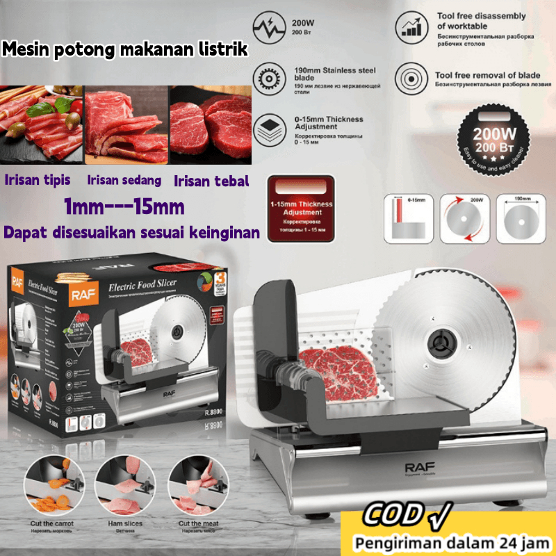Jual Mesin potong daging elektrik Mesin potong multiguna Pemotong iris ...