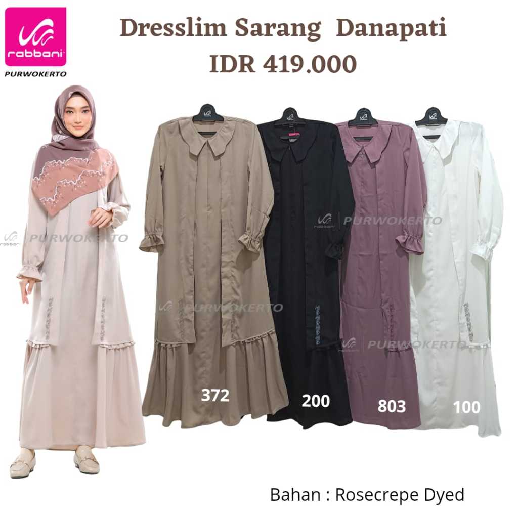 Jual RABBANI_ DRESSLIM RABBANI SARANG DANAPATI / GAMIS COUPLE | Shopee ...