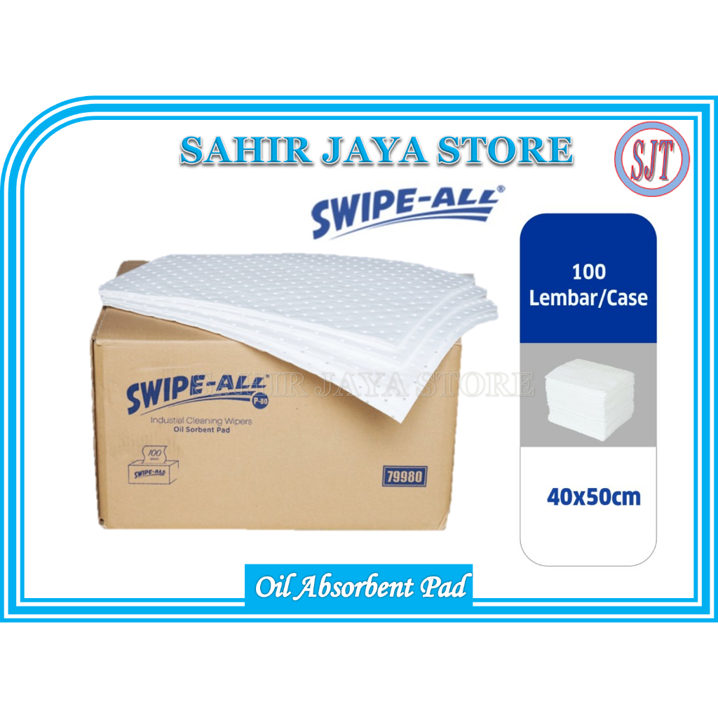 Jual Oil Absorbent Pad Swipe All P80 Harga Per Karton Isi 100 Lembar ...
