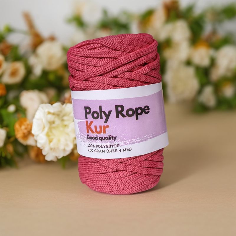 Jual BENANG RAJUT POLY ROPE / TALI KUR 4 MM 200 gram | Shopee Indonesia