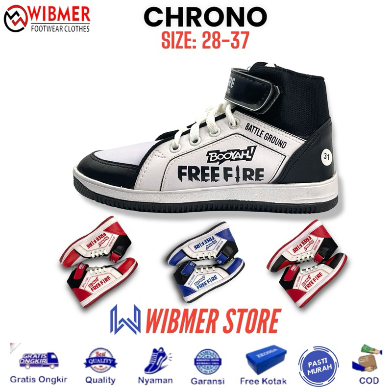 Jual SEPATU FREE FIRE ANAK SD / SEPATU BOOT ANAK TK / SEPATU FF ANAK SD ...