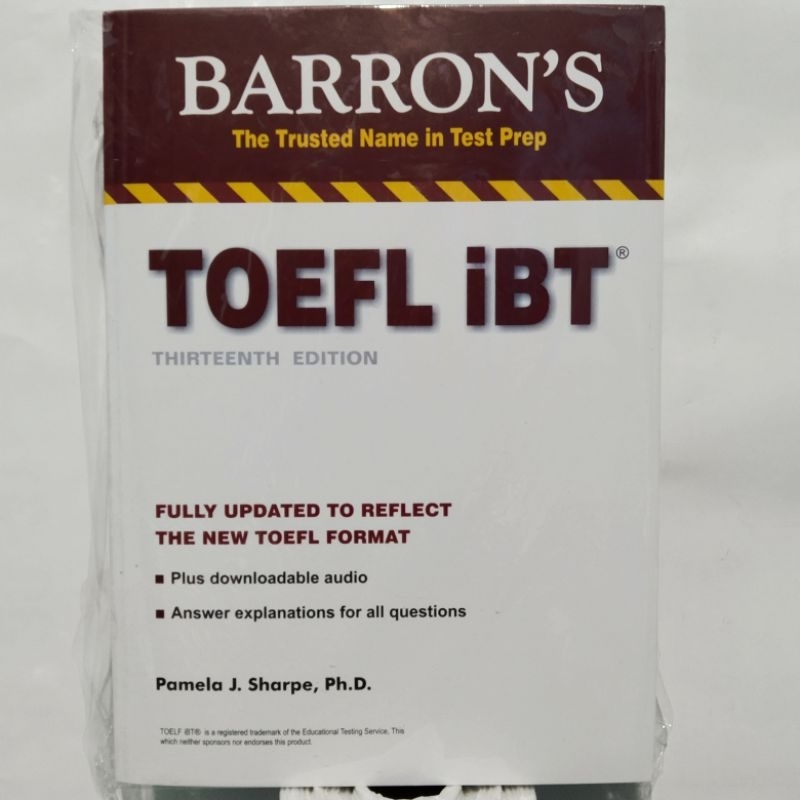Jual Barrons TOEFL IBT Thirteenth Edition Fully Updated To Reflect The ...