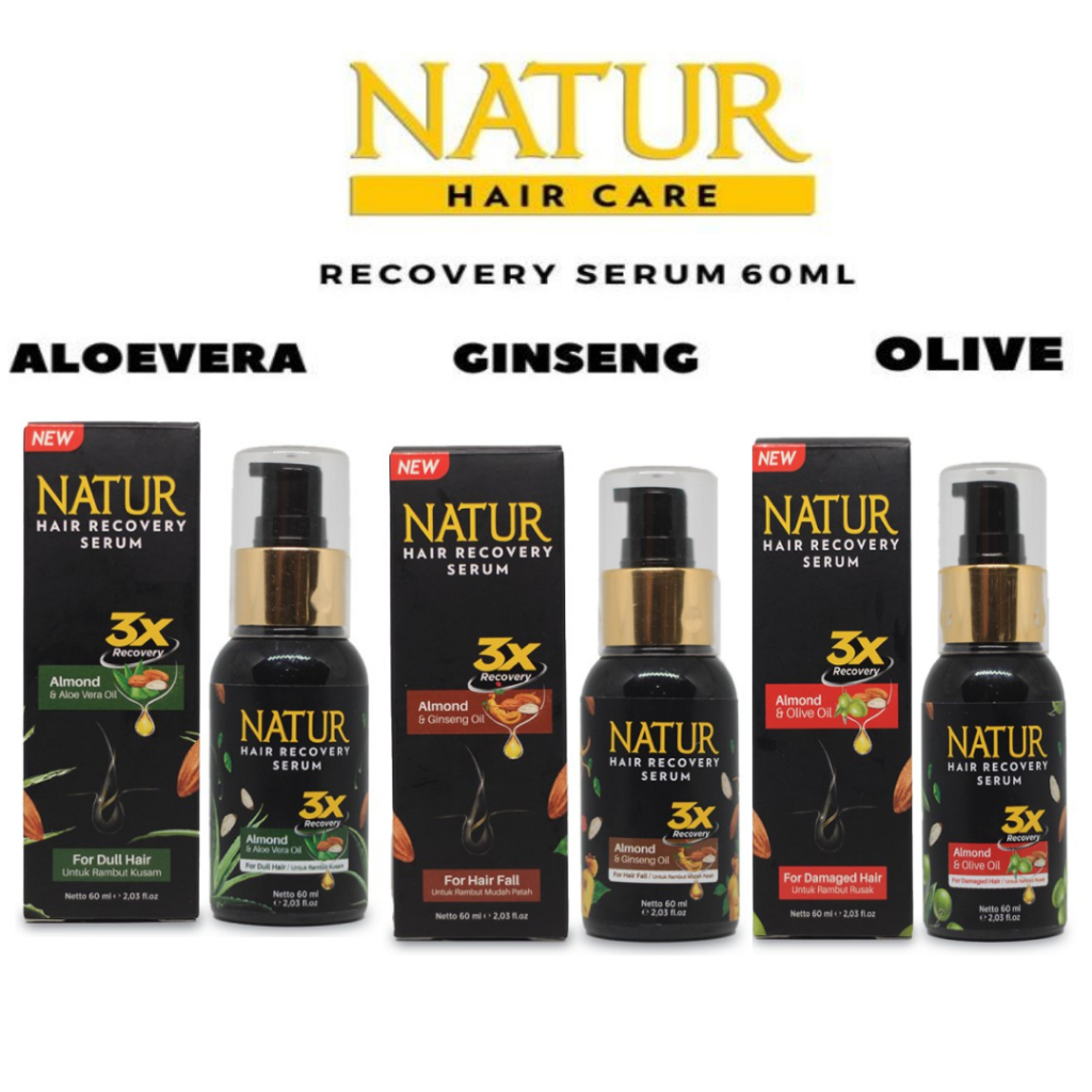 Jual NATUR Hair Recovery Serum 60ml | Shopee Indonesia