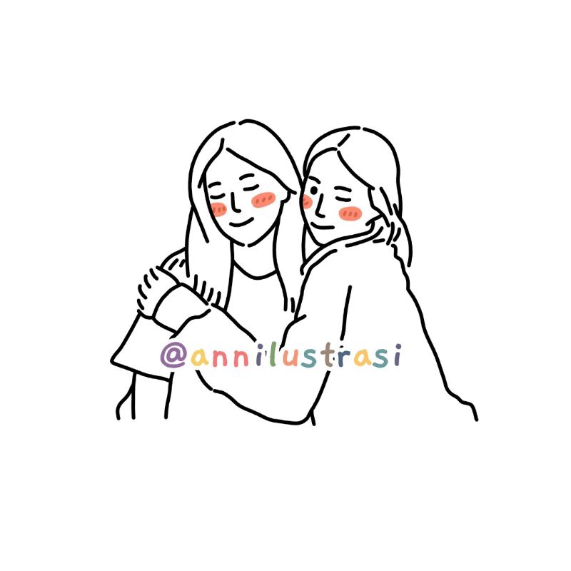 Jual Ilustrasi Wajah Line Art Custom [Softfile] Jasa Ilustrasi Lineart ...