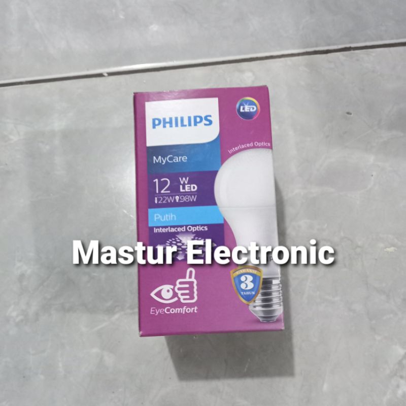 Jual BOHLAM LAMPU PHILIPS LED MYCARE 12W MY CARE 12 WATT W COOL DAY LIGHT PUTIH | Shopee Indonesia