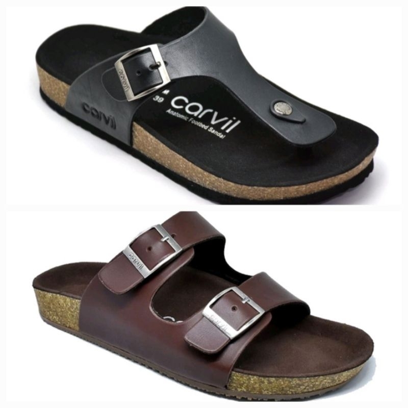 Jual CARVIL BENZO -02 BENZO 01 MSandal selop pria kulit casual original ...
