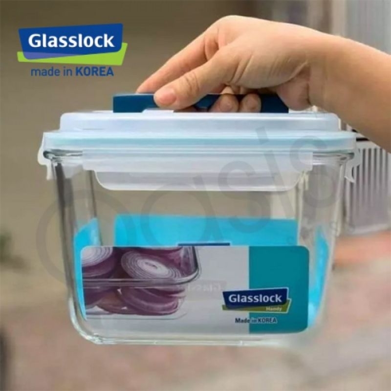 Jual GLASSLOCK Handy Container 2500ml 3700ml Rectangular Glass ...
