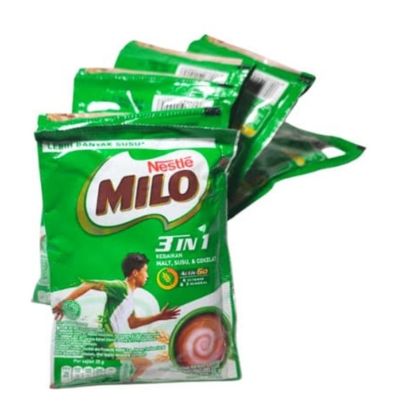 Jual SUSU MILO 3 IN 1 1 RENCENG ISI 10 SACHET | Shopee Indonesia
